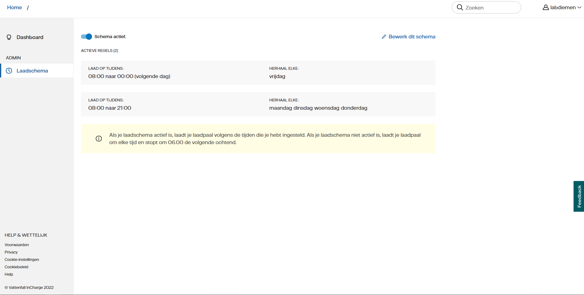 Handleiding My InCharge Portal | Vattenfall InCharge